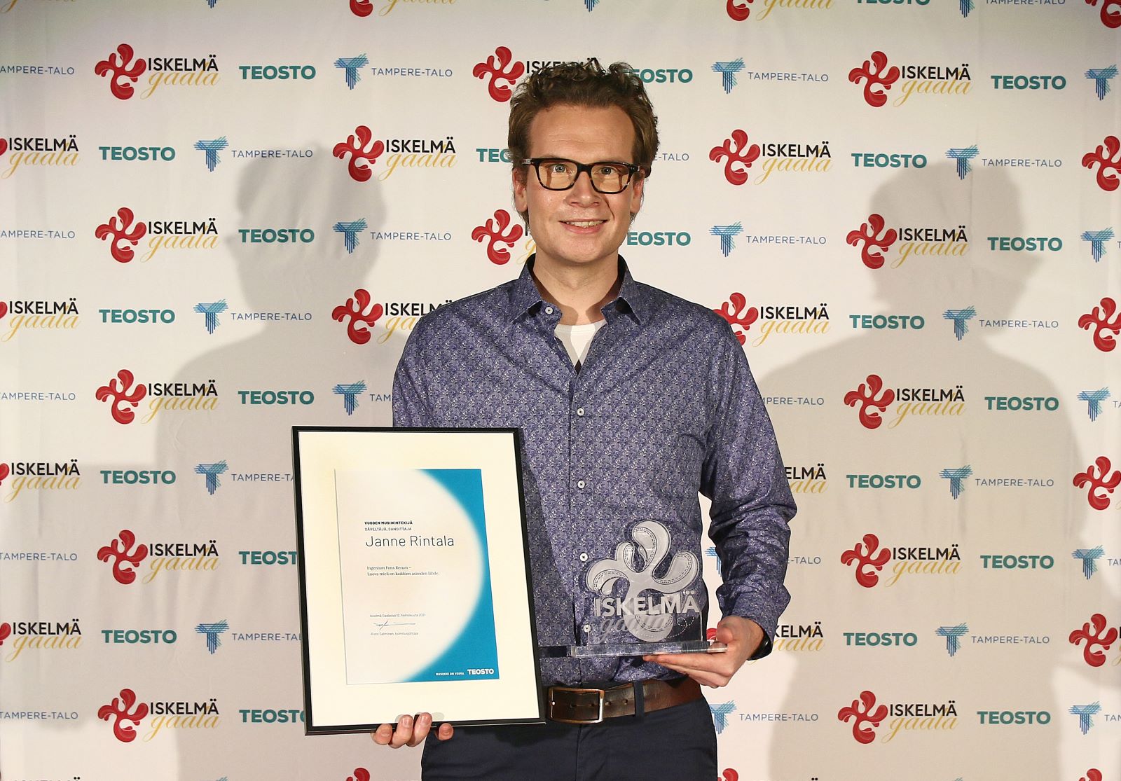 Teoston Vuoden musiikintekijä -palkinto Janne Rintalalle - Teosto