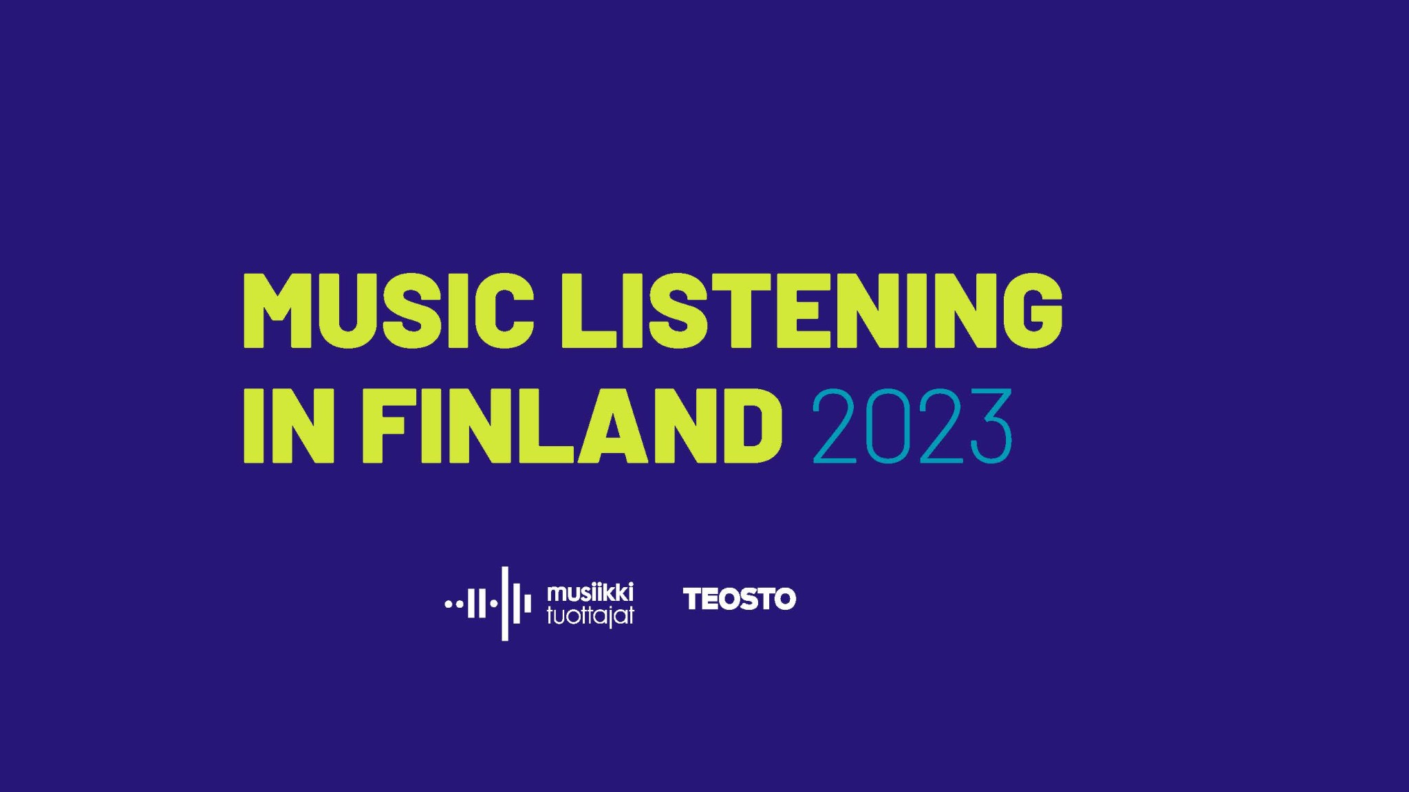 Music Listening in Finland 2023: Finns have become chart pop fans, pop ...