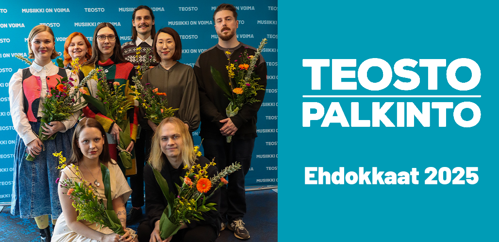 Six works of music nominated for the 2025 Teosto Prize - Teosto